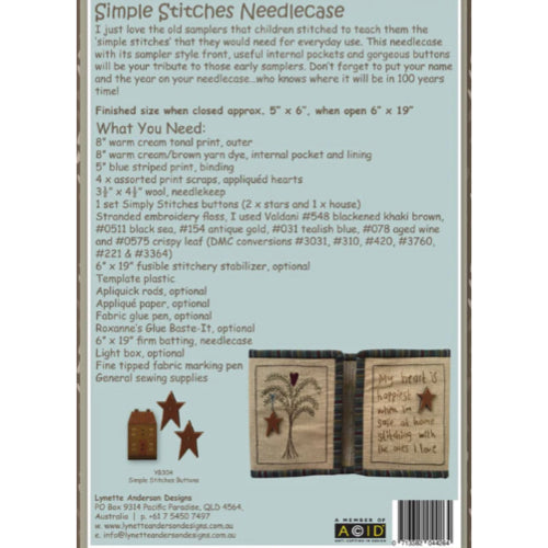 Simple Stitches Needle Case - Pattern – Polly's Patchwork